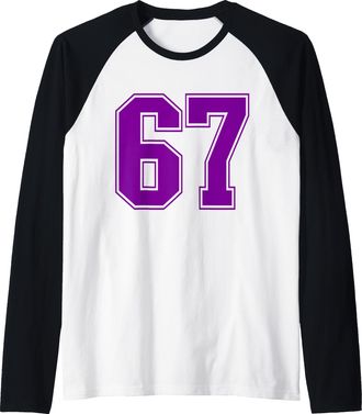 BDAZ 67 lila Zahlen Raglan
