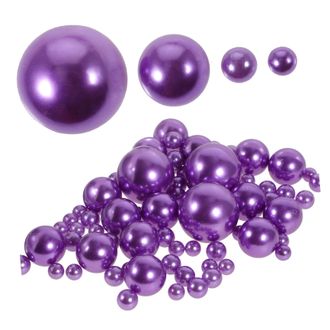 Cabilock 125st&uuml;cke Kunststoffperlen Ohne Loch Schwimmende Dekorationsperlen F&uuml;r Vasen Hochzeitsdeko Bastelarbeiten Wohnaccessoires