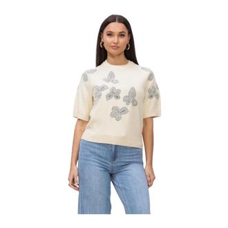 Object Object, Damen, Strickwaren, Beige, MGr&ouml;&szlig;e