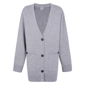 Toteme Longline Cardigan - - Knitwear - Damen - Grau - 2XS