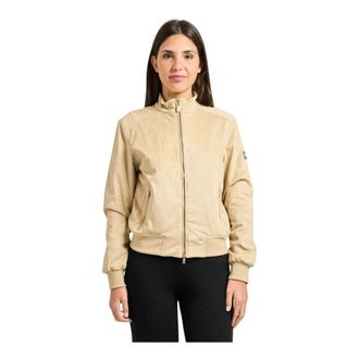 Yes-Zee YES Zee, Femme, Vestes, Beige, Taille: 40 FR Veste zipp&eacute;e