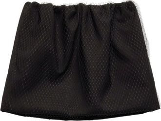 Msgm minijupe à design superposé - Noir