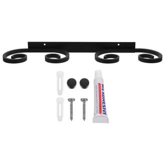 BESPORTBLE VICASKY Wandmontiertes Weinglasregal Aluminiumlegierung Rotweinglas Aufh&auml;nger 4 St&uuml;ck F&uuml;r K&uuml;che Bar Hotel Mit Stabiler Praktischer Aufbewahrung