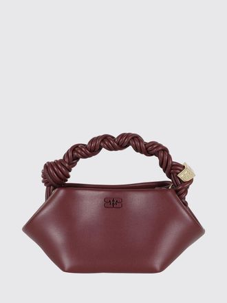 Ganni Sac &agrave; Main GANNI Femme couleur Bordeaux