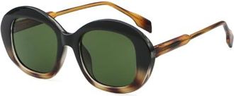 Generic Lunettes De Soleil R&eacute;tro Rondes &Agrave; Grande Monture For Hommes Et Femmes, Photo UV400, Lunettes De Soleil De Vacances(Green)