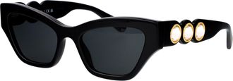 Swarovski 0SK6021 Cat-Eye Acetate Sunglasses - Black