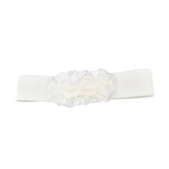 Generic Ceintures Femme - Robe pour femme &agrave; ceinture large d&eacute;corative en tissu &eacute;lastique fleuri avec motifs botaniques &eacute;l&eacute;gants