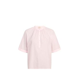 Officine G&eacute;n&eacute;rale Top Noria &agrave; col officier en coton