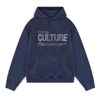 ORANDESIGNE Hommes Femmes Crystal Hoodies Baggy Sweat &agrave; Capuche Sport D&eacute;contract&eacute; Imitation Diamant Sweatshirt Manche Coupe Pull Ample A Bleu Fonc&eacute; 3XL