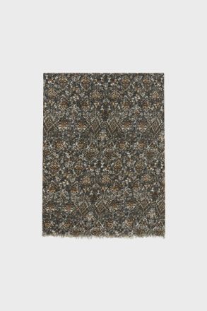 Gerard Darel Echarpe indienne en laine et soie - RHIANON - Gris moyen