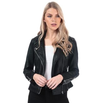 Only Gemma Bikerjacke für Damen (Schwarz)