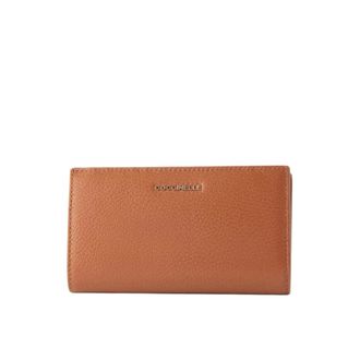 Coccinelle Femme, Accessoires, Brun, Taille: ONE Size Portefeuille M&eacute;tallique