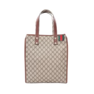 Gucci Pre-owned GG Plus PVC Coated Canvas Leather Tote Bag - - Pre-owned - Damen - Beige - ONE SIZE