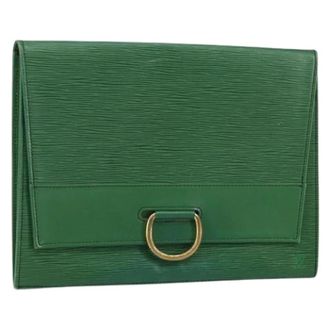 Louis Vuitton Pre-owned Leder Clutch - - Pre-owned - Damen - Gr&uuml;n - ONE SIZE