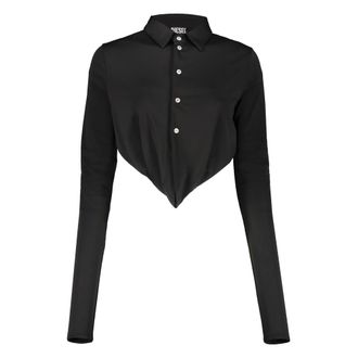 Diesel Femme, Blouses et Chemises, Noir, Taille: 36 FR Cropped Shirt