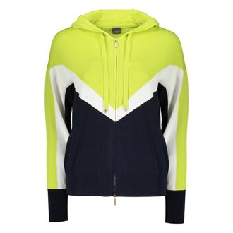 Lorena Antoniazzi Gestrickter Hoodie mit durchgehendem Rei&szlig;verschluss und verstellbarer Kapuze - - Sweatshirts & Hoodies - Damen - Mehrfarbig - S