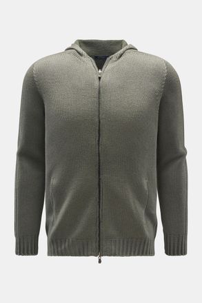 04651/ Herren - Strickjacke Foggy Full Zip oliv