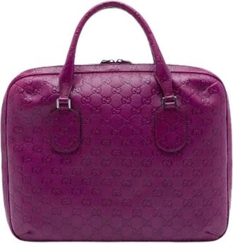 Gucci Sac daffaires Pre-owned - Femme - Pre-owned - Violet - Taille: ONE Size