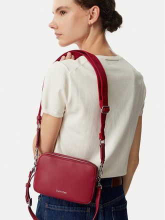 Calvin Klein Handtasche Webbing 2X Strap Camera Bag LV04F3656G Rot