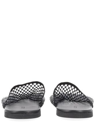 Alysi Rhinestone-Embellished Mule - Black