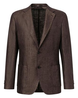 Windsor Ungef&uuml;ttertes Leinensakko mit Fischgr&auml;t-Muster, Shaped Fit in