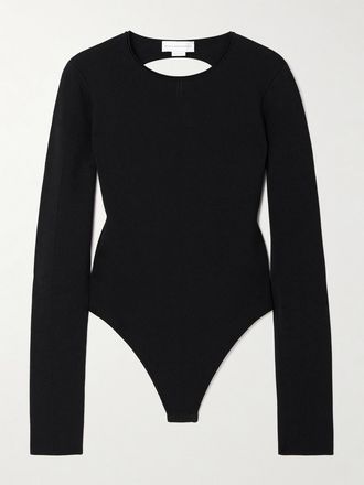 Stella McCartney Body Aus Strick Mit R&uuml;ckenausschnitt - Schwarz
