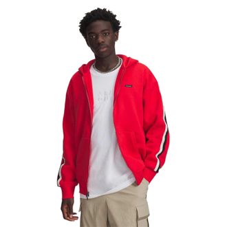 Under Armour Icon Sweatjacke f&uuml;r Herren, mit Kapuze (Rot)