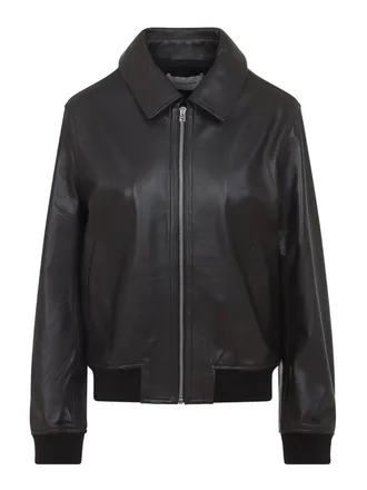 Yves Salomon Blouson En Cuir - Marron