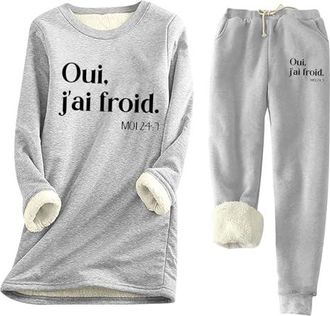 Generic Pantalon Rouge Tailleur Ensemble Pantalon en Maille Femme Ensemble Jogging Femme Doux Jogging Haut Et Bas Femme Tailleur Pantalon 7 8 SurvHiverment Co