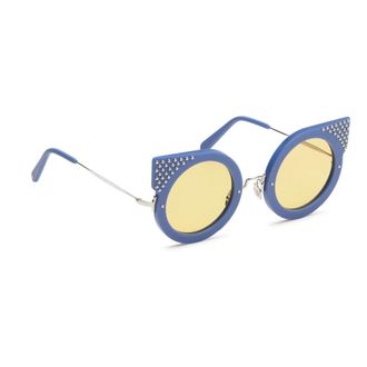 Philipp Plein Femme, Accessoires, Bleu, Taille: ONE Size Katy Lunettes de soleil