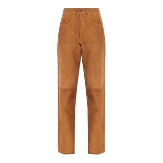 Haikure Korea Suede Hosen - - Trousers - Damen - Braun - W24