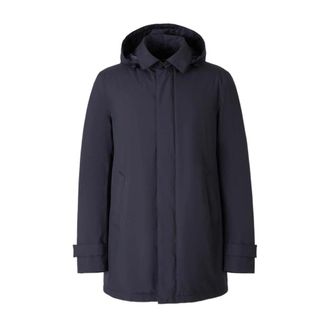 Herno Hooded Down Jacket - - Jackets - Herren - Blau - 5XL