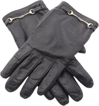 Gucci Pre-owned Gants Chauds - Femme - Pre-owned - Noir - Taille: ONE Size