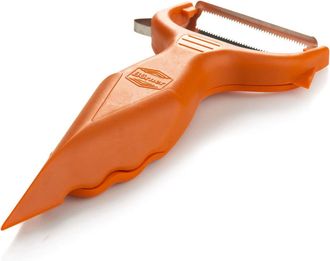 Börner Gemüseschäler (6-in-1) - Garnierschäler mit Reibe - Multifunktionsschäler für Obst & Gemüse - Schäler als Obstschäler, Universalschäler, Kartoffelschä