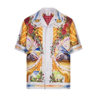 Casablanca Homme, Chemises, Multicolore, Taille: M Soie Chemise MultiCouleur Standard Homme V&ecirc;tements
