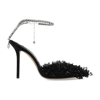 Jimmy Choo London Femme, Chaussures, Noir, Taille: 38 1/2 EU Saeda 100 Escarpins