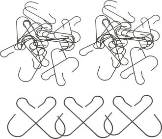 DOITOOL 200stücke Dekorationshaken Aus Metall Haken Für Lichterketten Und Gartenlaternen Für Außenbereich Zum Aufhängen Von Lichterketten Und Dekorationen