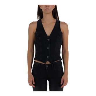 A Gold E Femme, Tops, Noir, Taille: 42 FR Débardeur Spider