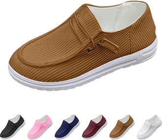 Generic Chaussures de course d&eacute;t&eacute; pour femme - Respirantes - L&eacute;g&egrave;res et confortables - Mocassins &agrave; enfiler - Doux et confortables - Larges chaussures de loisi