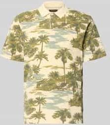 Premium by Jack & Jones Regular Fit Poloshirt mit floralem Allover-Print Modell Hawaii