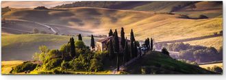 Paul Sinus Art Leinwandbilder | Bilder Leinwand 120x40cm toskanische Landschaft - Italien