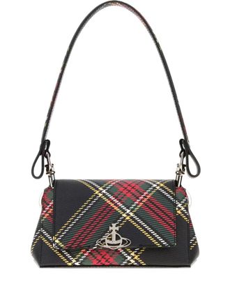 Vivienne Westwood mini sac porté épaule Hazel à carreaux - Noir
