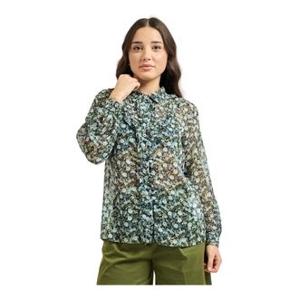 iBlues Femme, Blouses et Chemises, Multicolore, Taille: 40 FR Chemisier Cr&ecirc;pe Imprim&eacute;