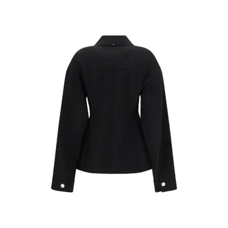 Max Mara Womens Black Wool Oves Aries Coat Clothing