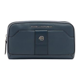 Piquadro Leder-Clutch mit Schultergurt & Handytasche - - Bags - Herren - Blau - ONE SIZE