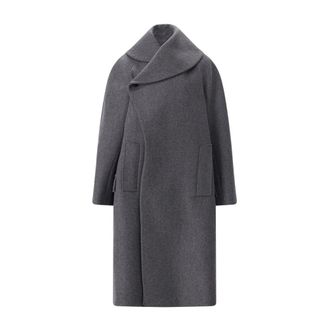 Jil Sander Zweireihige M&auml;ntel - - Coats - Damen - Grau - XS