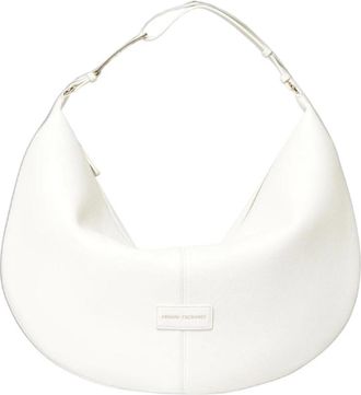 A|X Armani Exchange Gek&ouml;rnte Kunstleder Hobo Bag - - Bags - Damen - Wei&szlig; - ONE SIZE