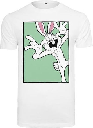 Merchcode Looney Tunes Bugs Bunny Funny Face Tee T-Shirt, Blanc, XL Homme