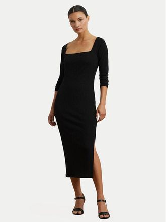 Lauren Ralph Lauren Strickkleid 200978539001 Schwarz Slim Fit