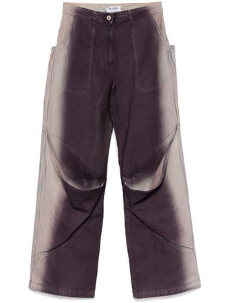 The Attico jean à coupe longue - Violet